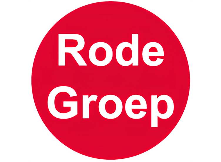 Rode Groep Stickers voor Handige Identificatie en Markering ...